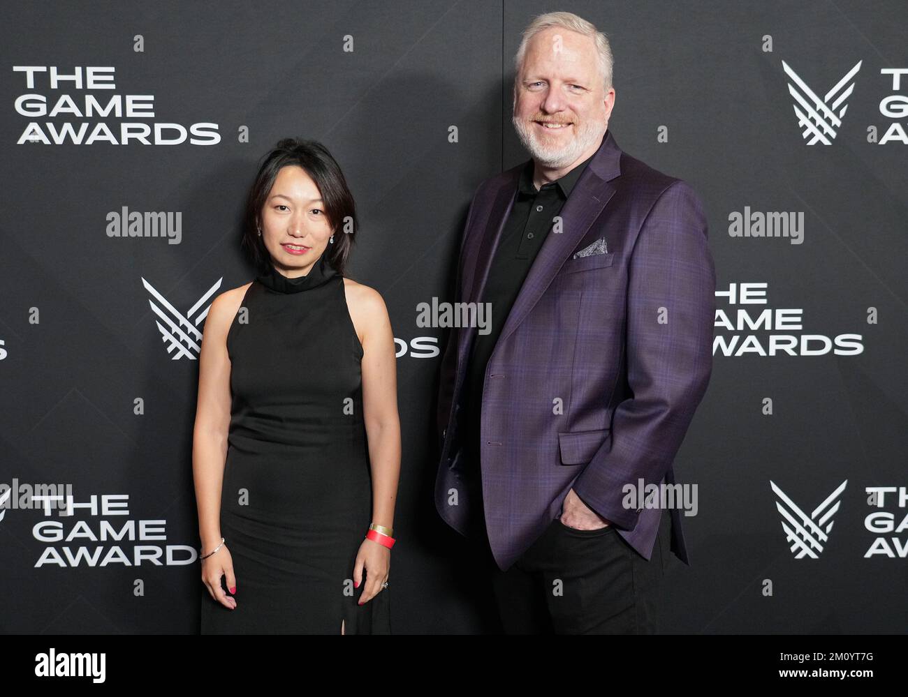 Los Angeles, CA, December 8, 2022. (L-R) Peiwen Yao and Rod Fergusson ...