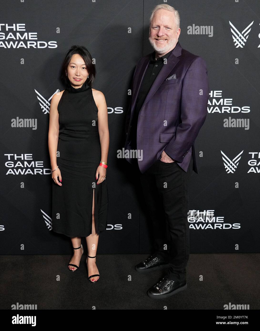 Los Angeles, CA, December 8, 2022. (L-R) Peiwen Yao and Rod Fergusson ...