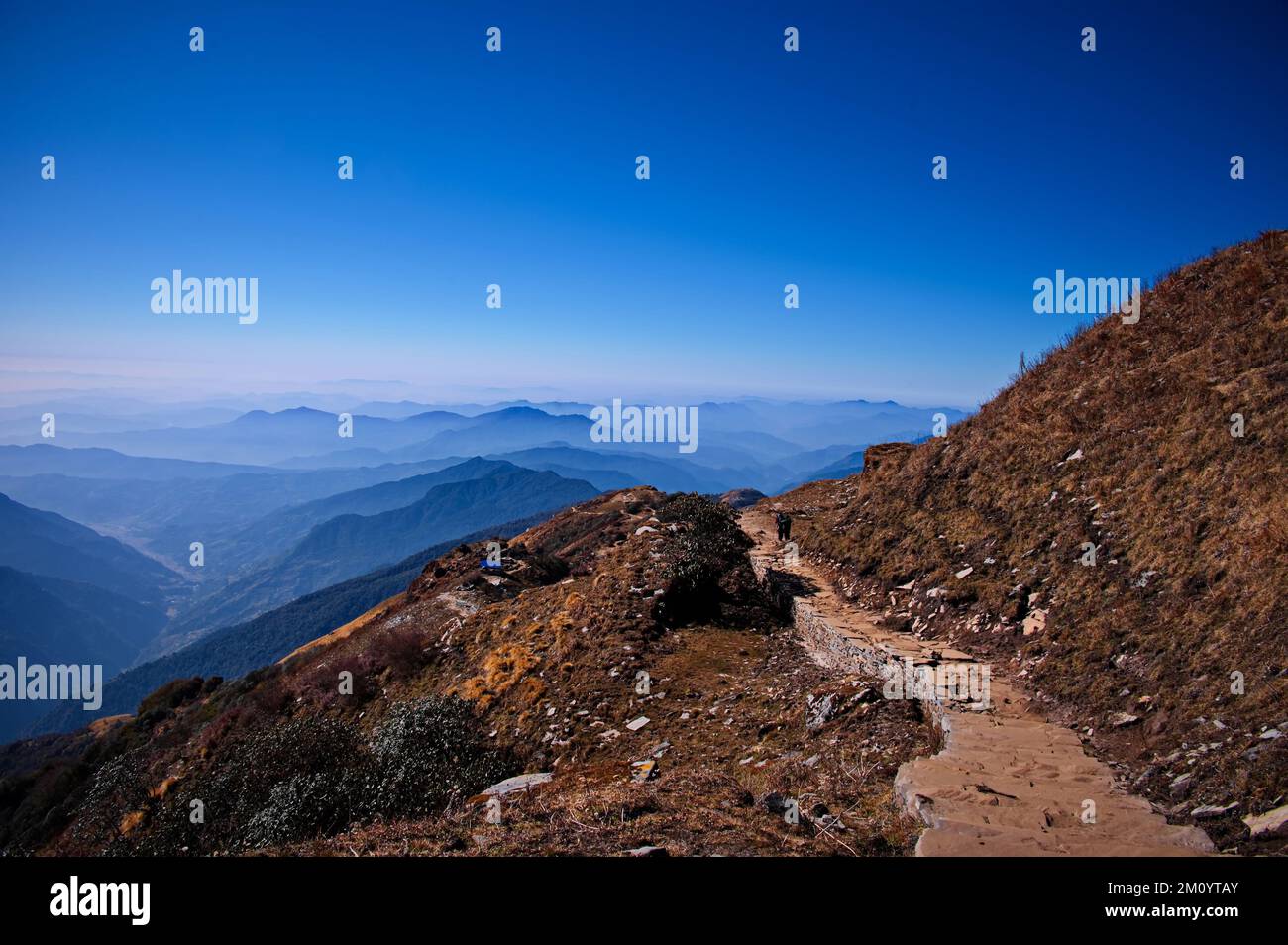 Aerial view of ridge in Annapurna massif, Nepal Stock Photo - Alamy