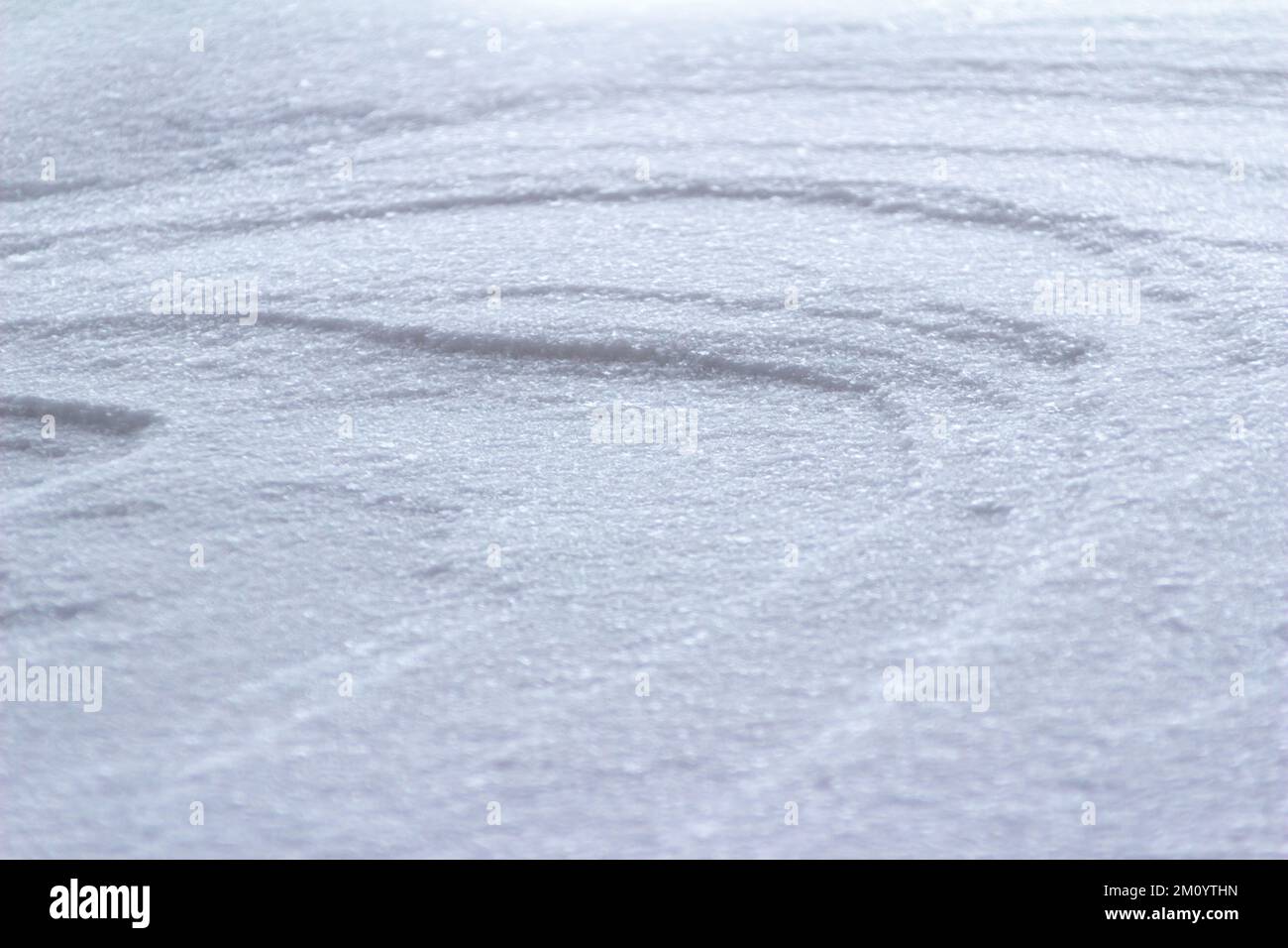 Close up winter view of a natural snow drift texture background, with ...