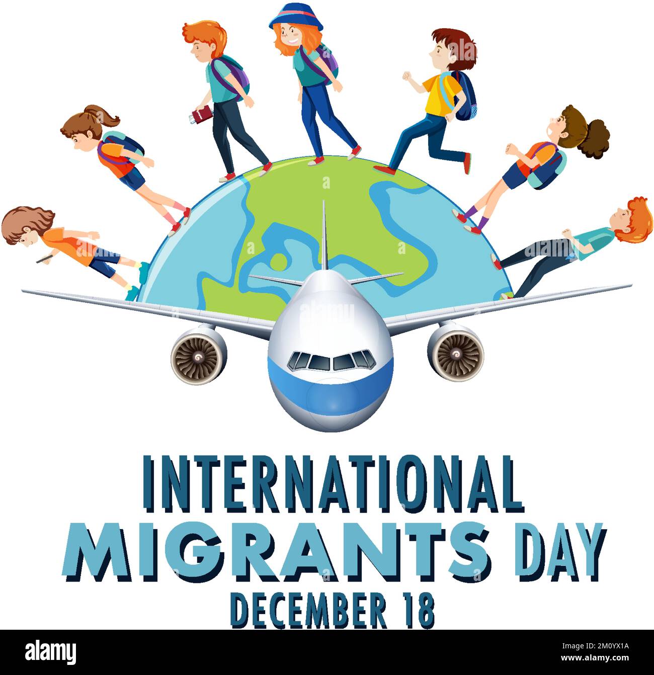 International Migrants Day Banner Design illustration Stock Vector ...