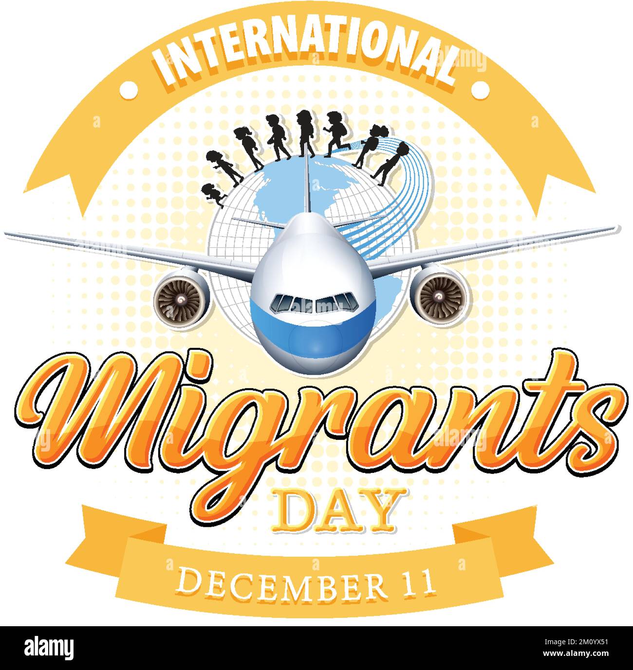 International Migrants Day Banner Design illustration Stock Vector ...