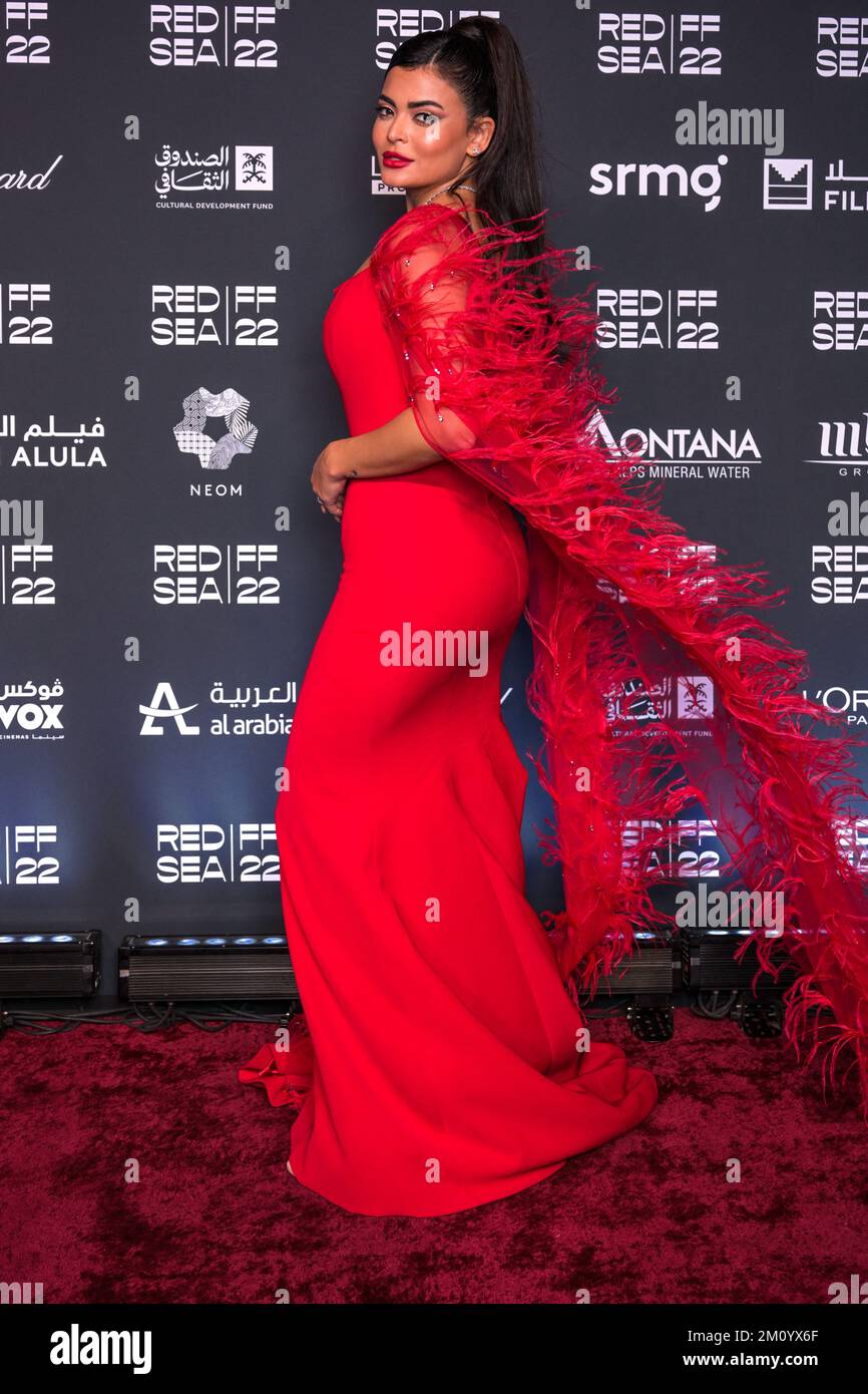 Egyptian actress Asma Galal poses as she arrives to the closing ...