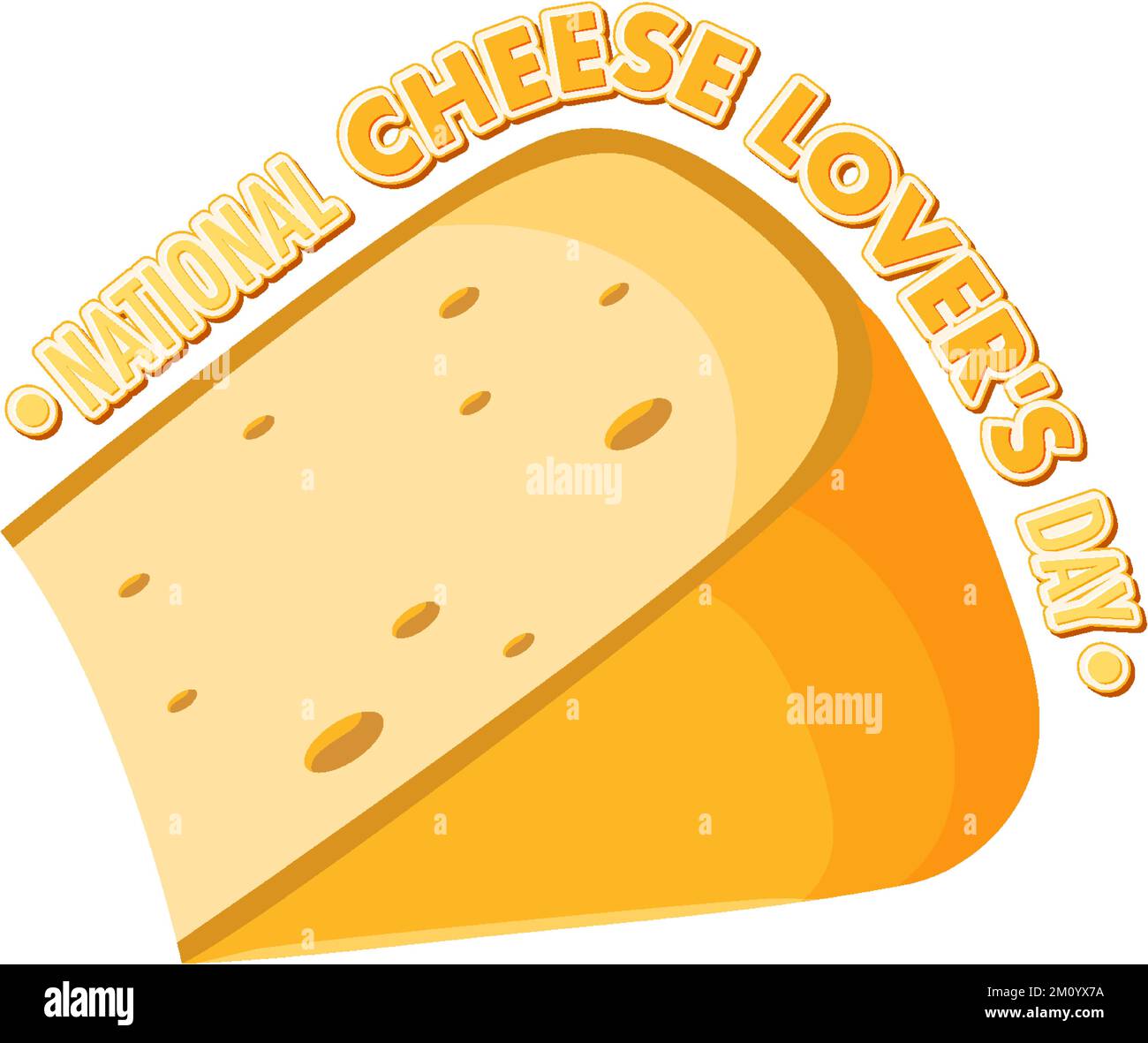 National cheese lovers day icon illustration Stock Vector Image & Art ...