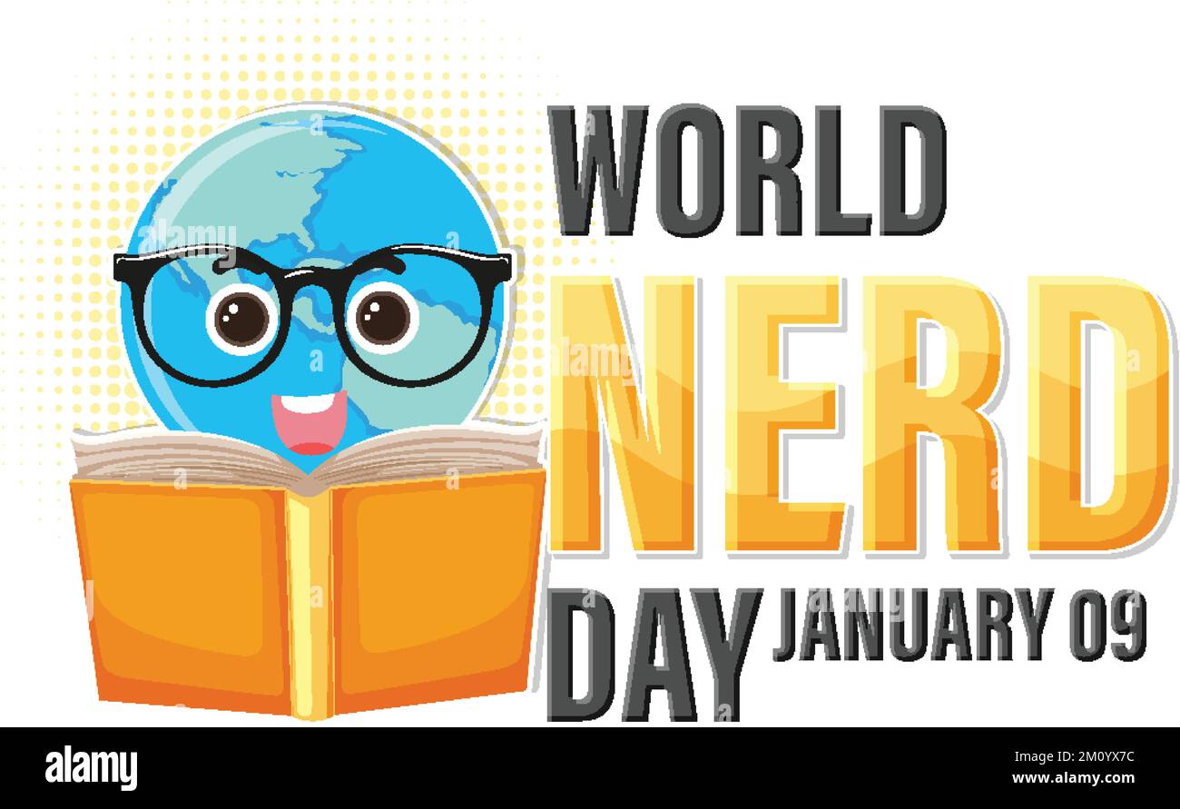 World nerd day banner design illustration Stock Vector Image & Art - Alamy