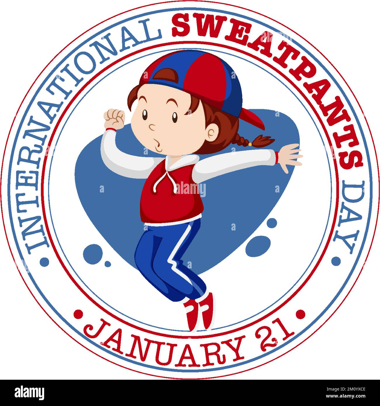 International Sweatpants Day Banner Design illustration Stock Vector ...