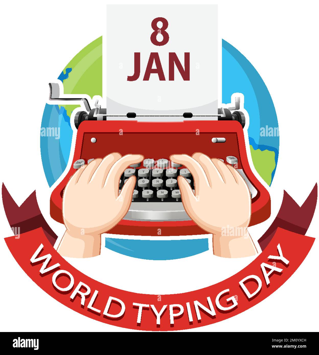 World Typing Day Banner Design illustration Stock Vector Image & Art ...