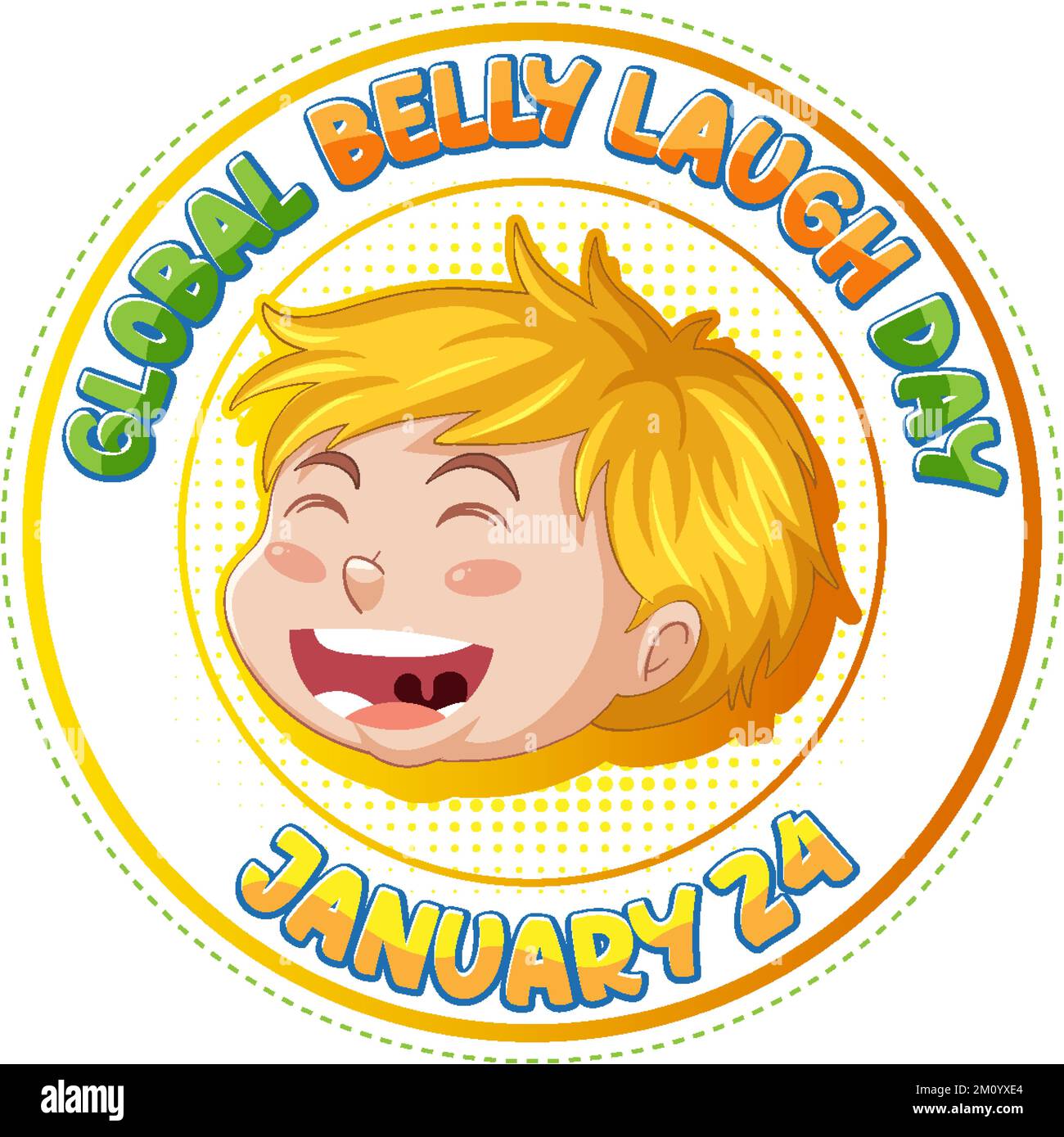 Global Belly Laugh Day Banner Design illustration Stock Vector Image ...