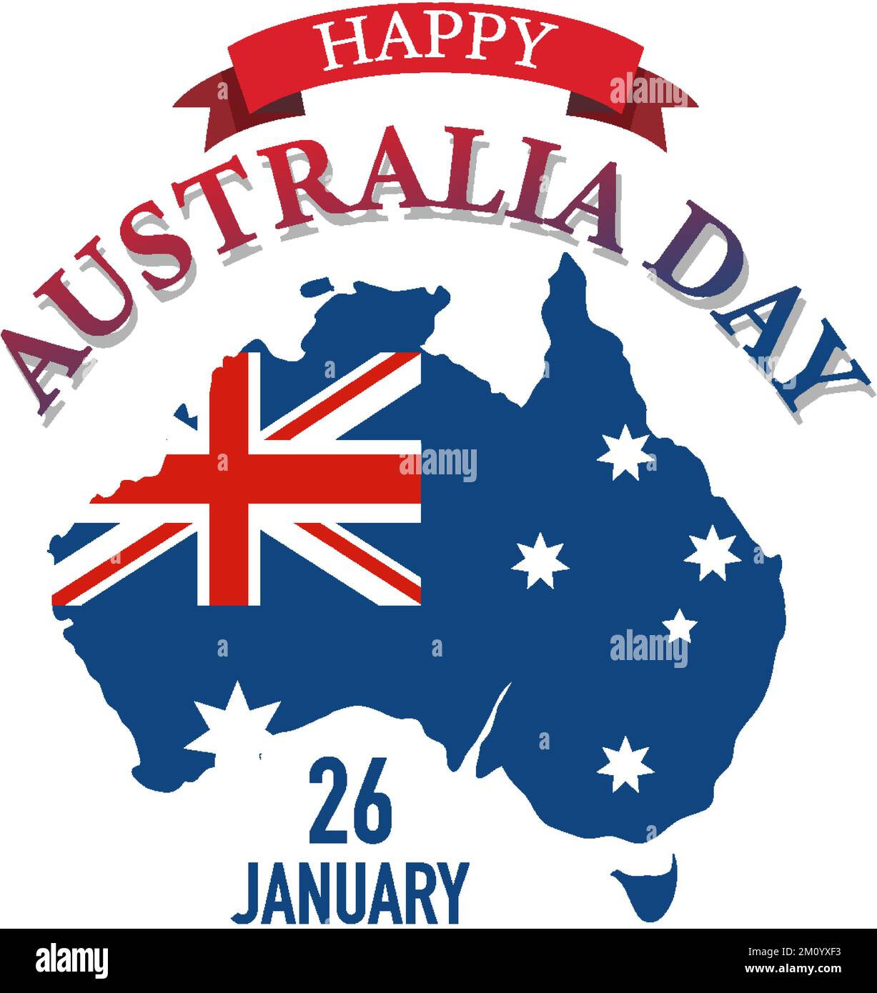 Happy Australia Day Banner illustration Stock Vector Image & Art - Alamy
