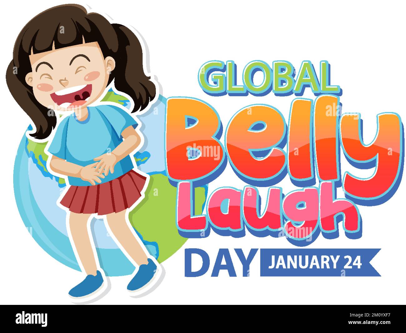 Global Belly Laugh Day Banner Design illustration Stock Vector Image ...
