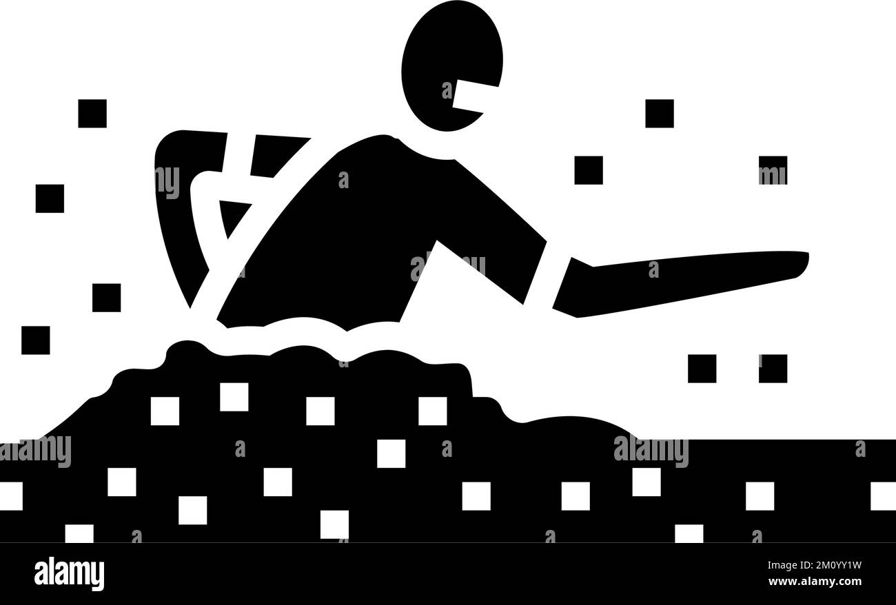 Zombie horror glyph icon Stock Vector Images - Alamy