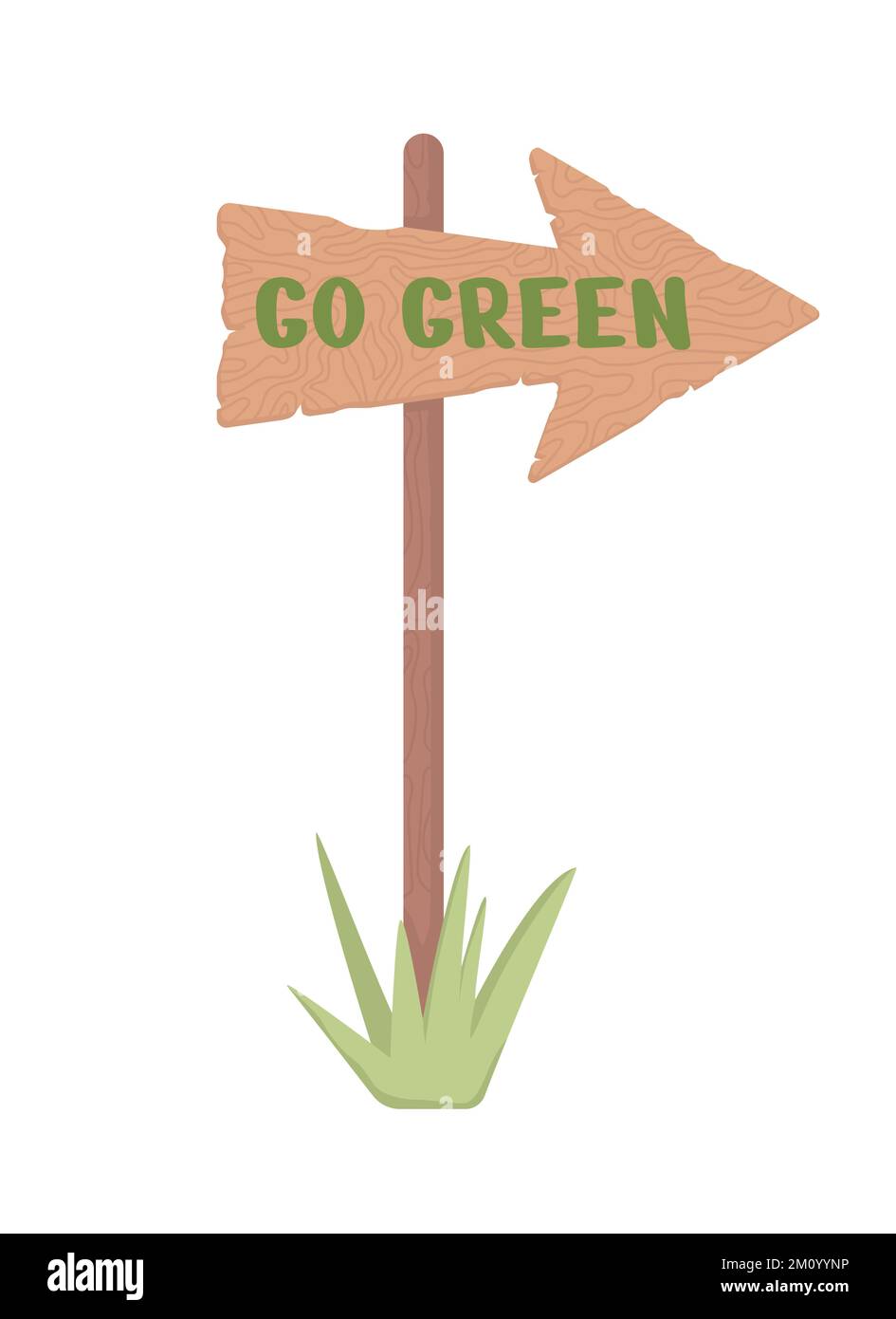Go green pointer semi flat color vector object Stock Vector Image & Art ...