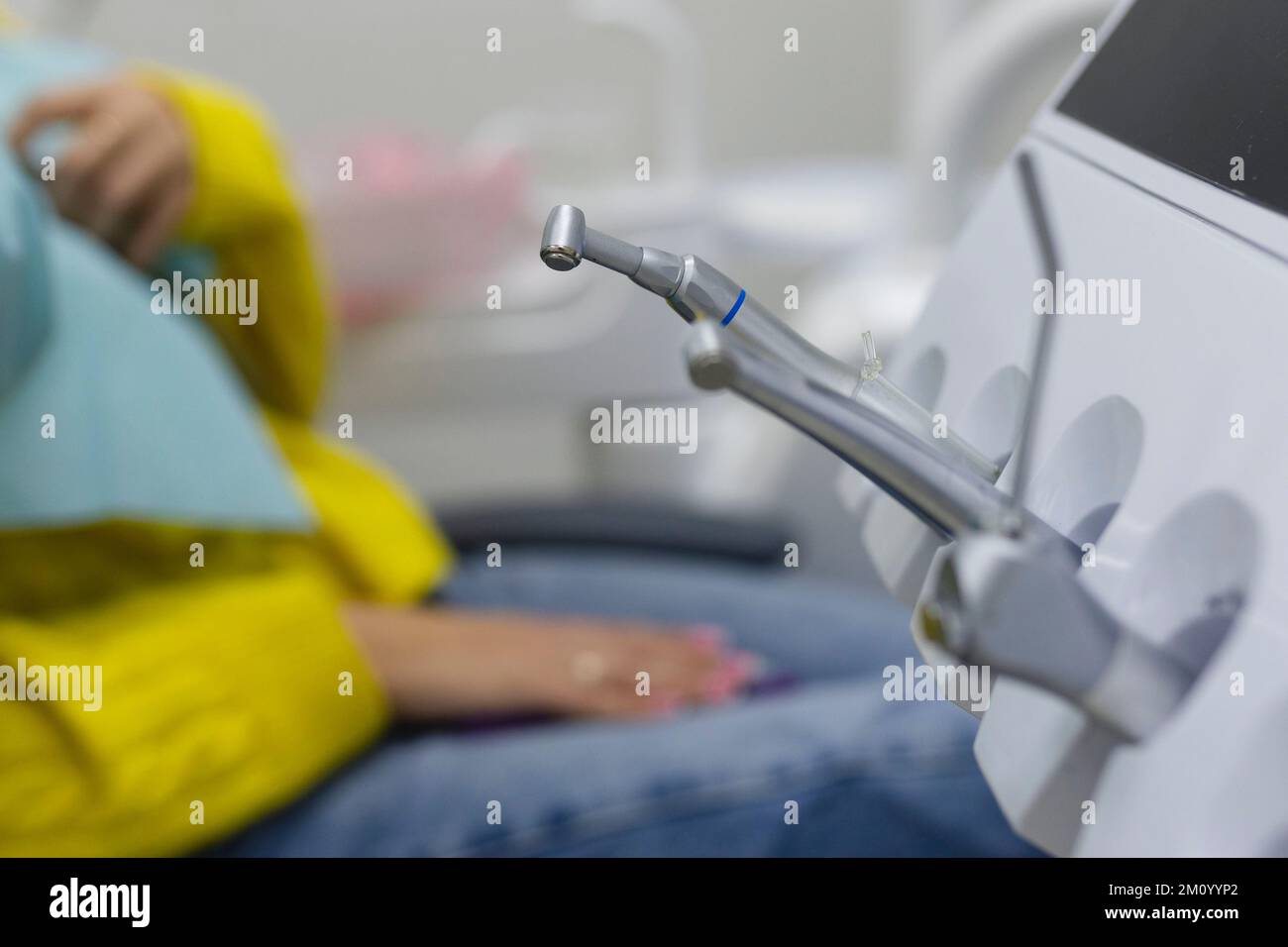 Different dental instruments and tools in a dentists office Stock Photo ...