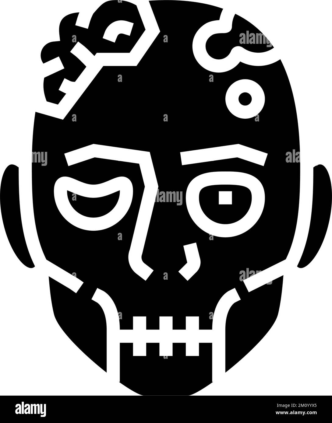 zombie dead glyph icon vector illustration Stock Vector Image & Art - Alamy