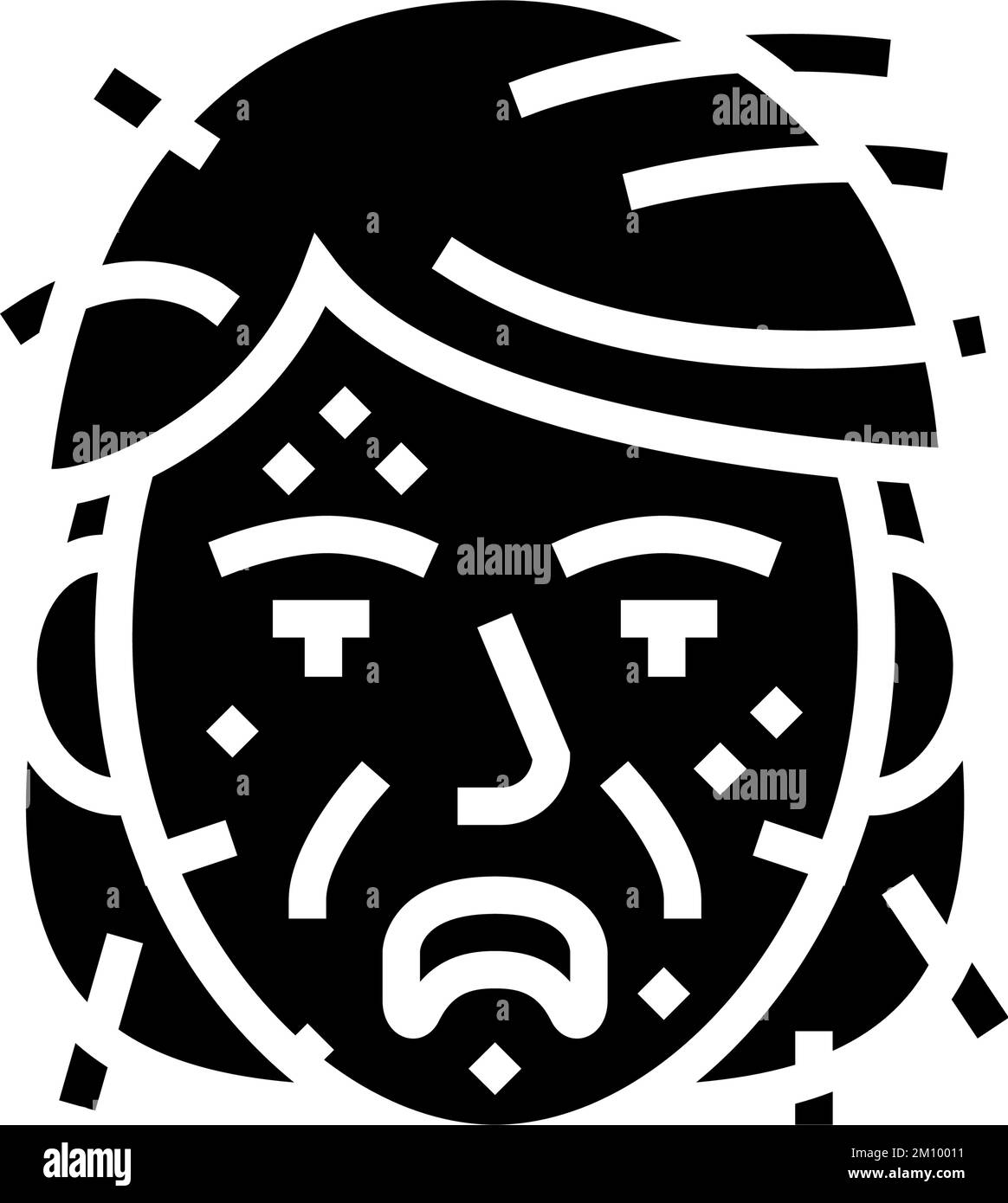 zombie scary glyph icon vector illustration Stock Vector Image & Art ...