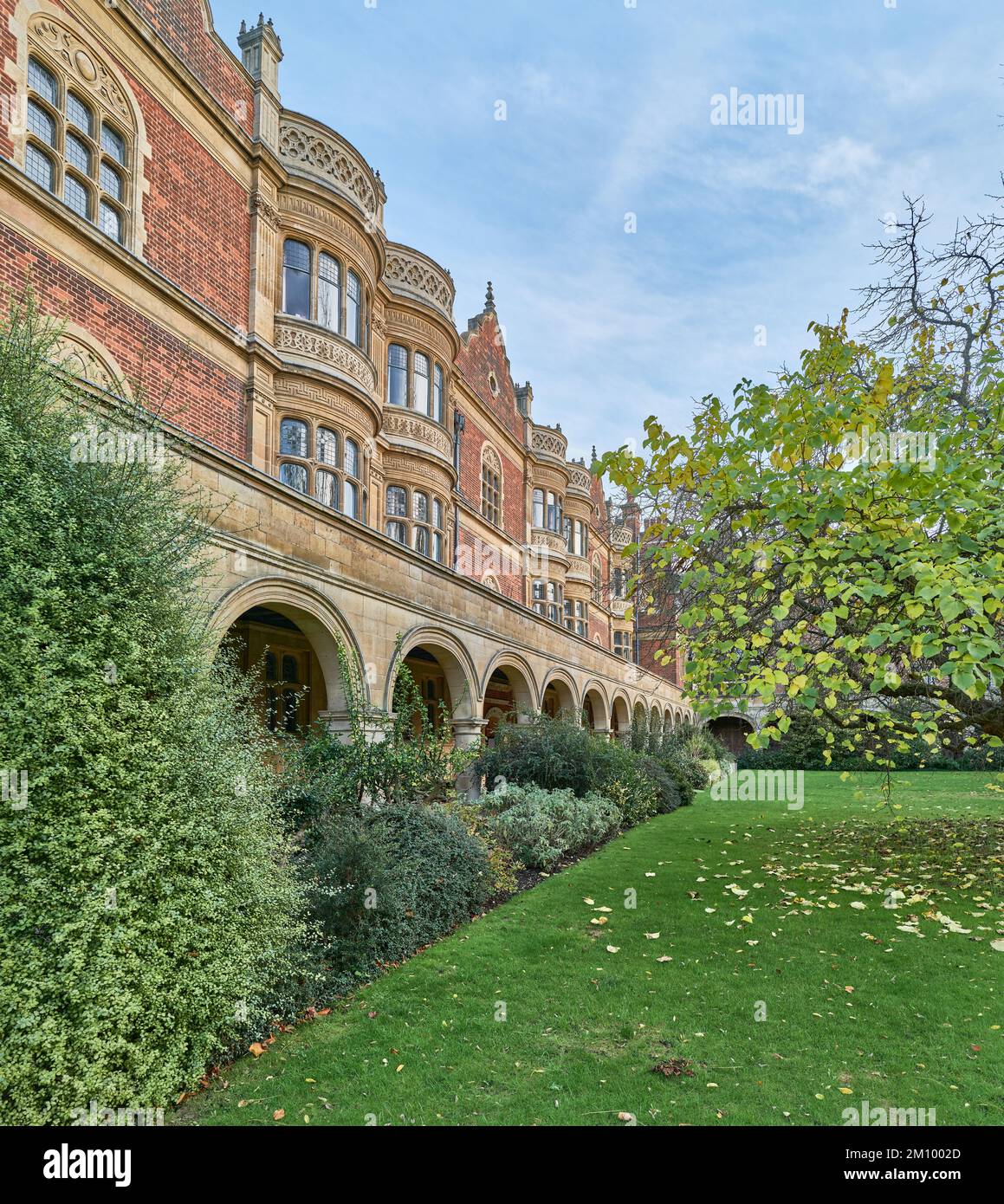 Cloister Court, Sidney Sussex college, University of Cambridge, England ...