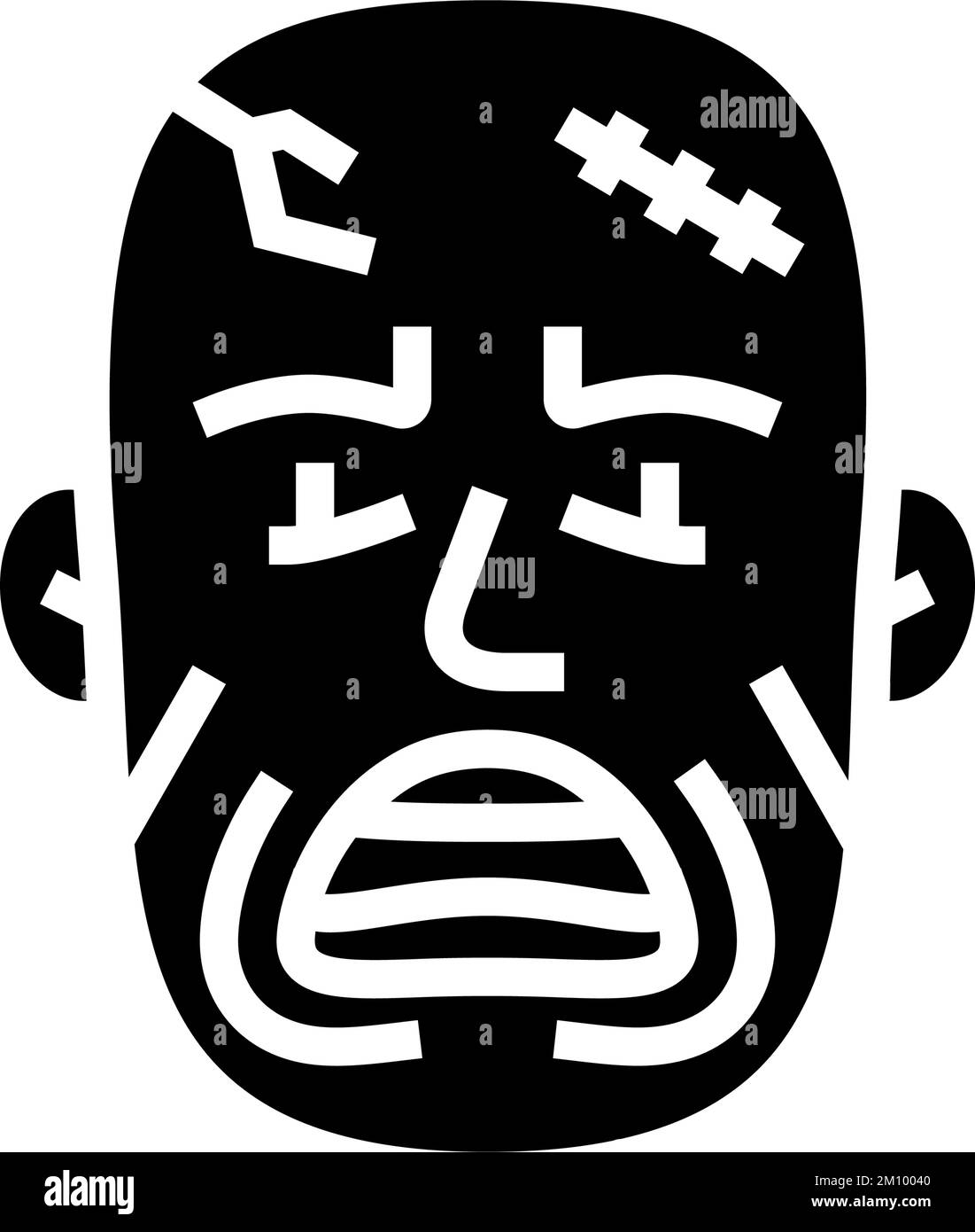 zombie evil glyph icon vector illustration Stock Vector Image & Art - Alamy