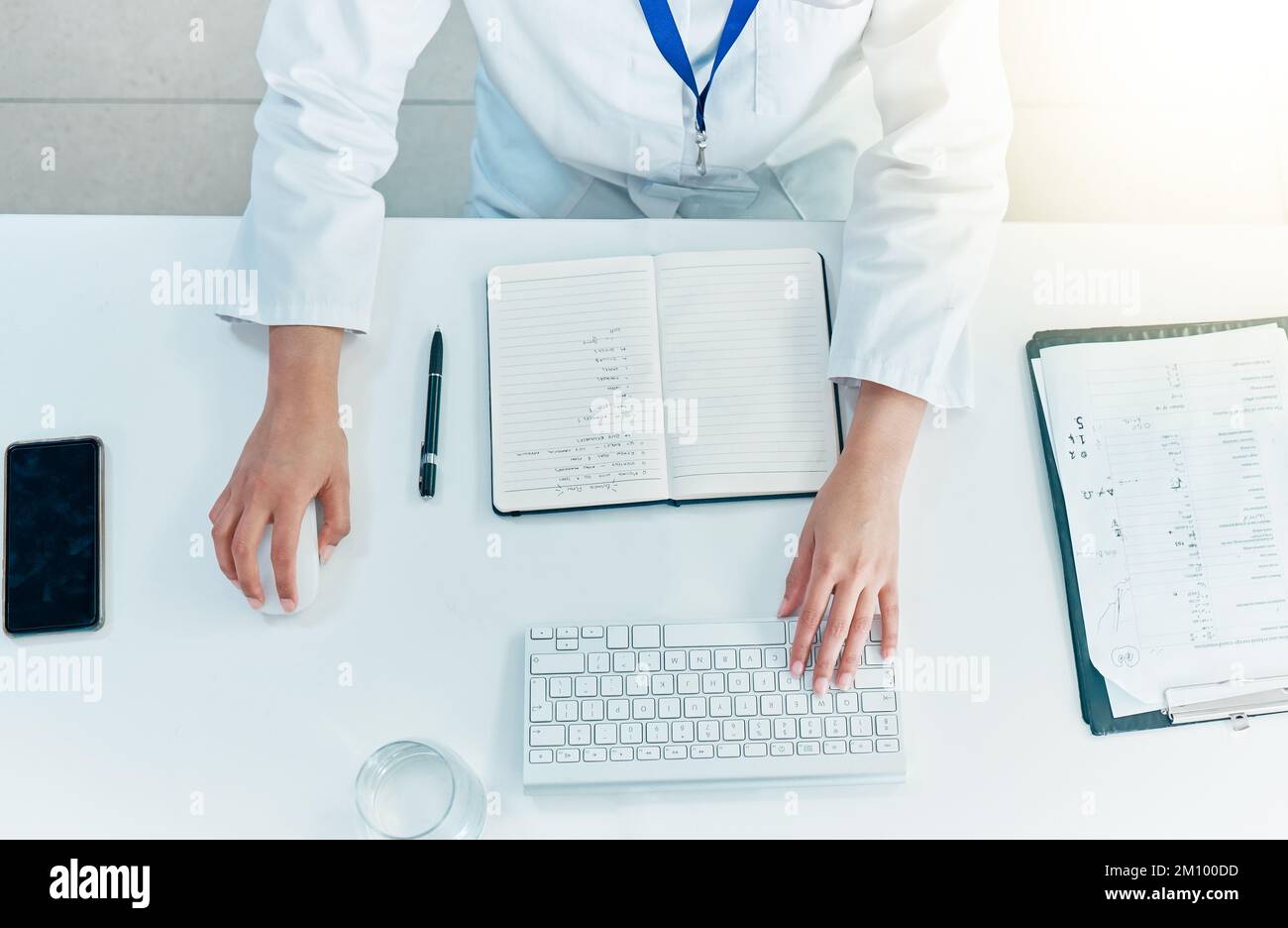 Scientist research computer keyboard hi-res stock photography and ...