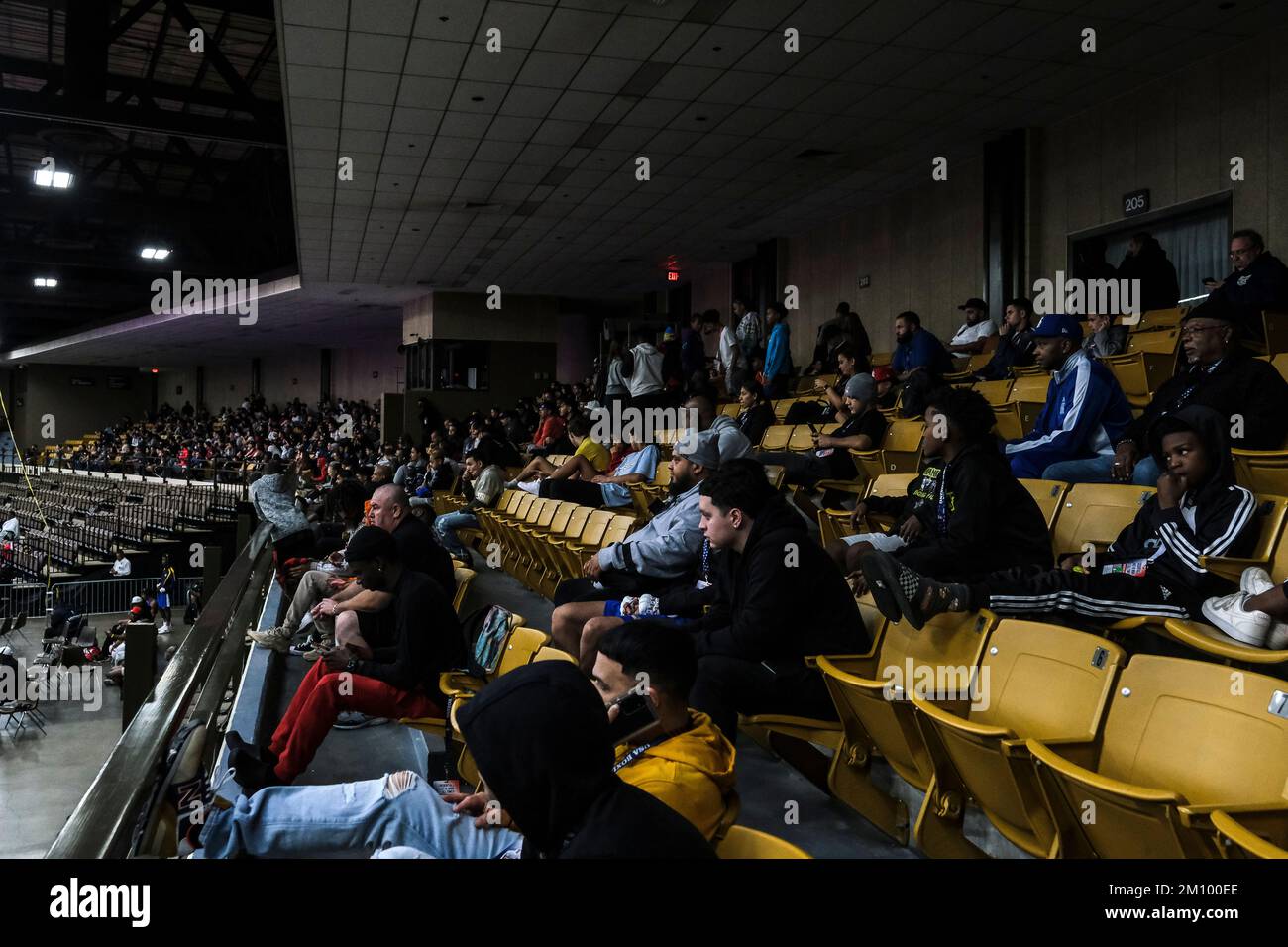 Lubbock, TX, USA. 8th Dec, 2022. Spectators take in the action of the ...