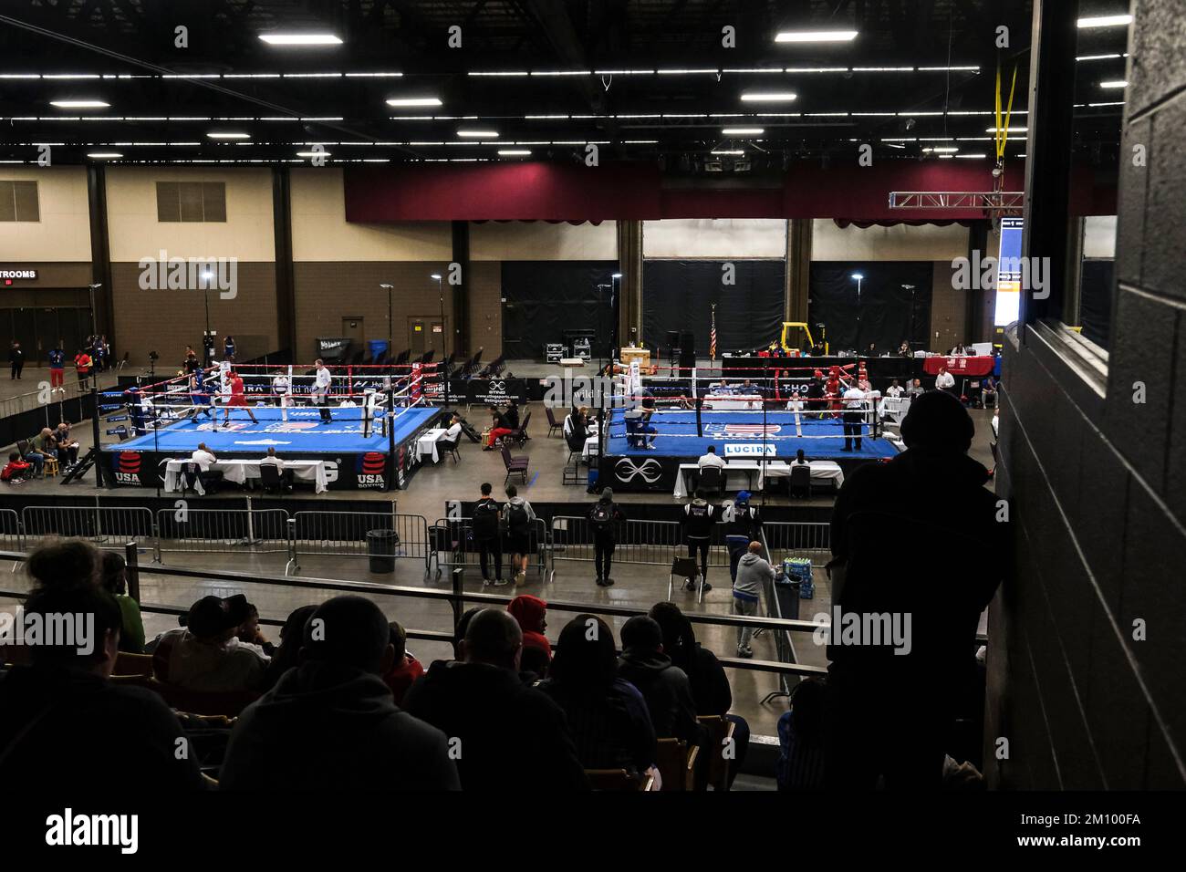 Lubbock, TX, USA. 8th Dec, 2022. Spectators take in the action of the ...