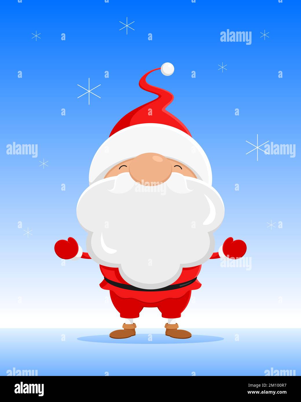 Cute Santa. Cartoon style. Vector illustration Stock Vector Image & Art ...