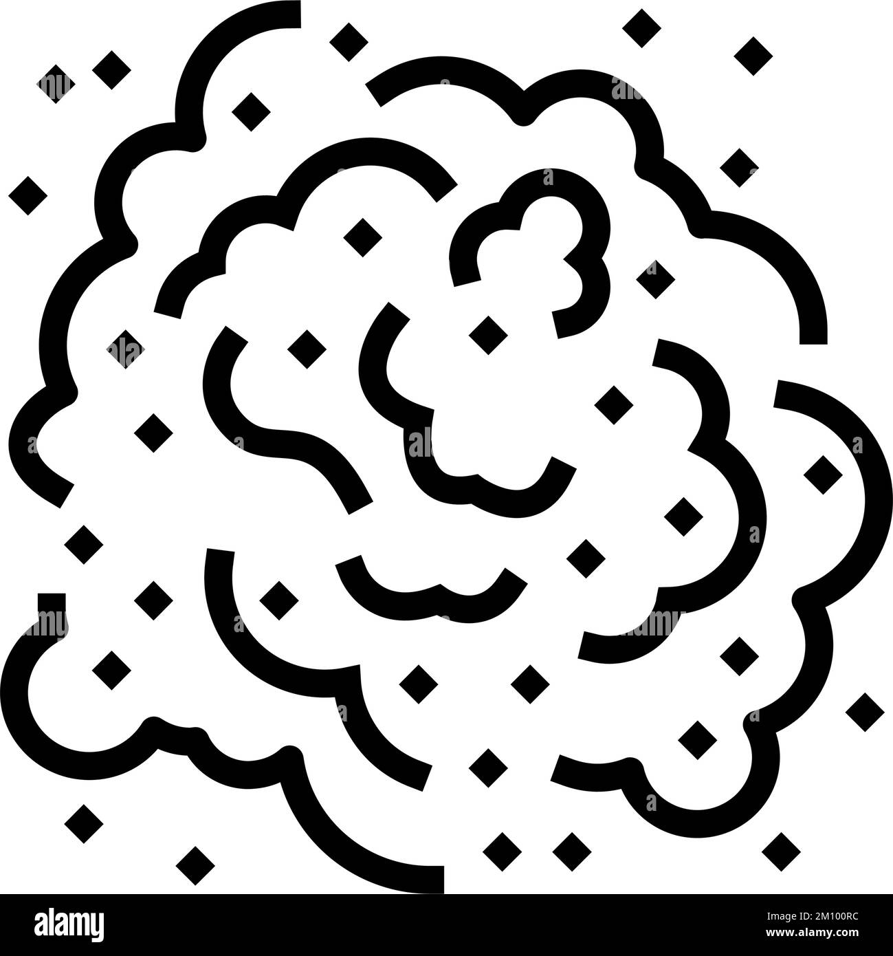 dust particle line icon vector illustration Stock Vector Image & Art ...