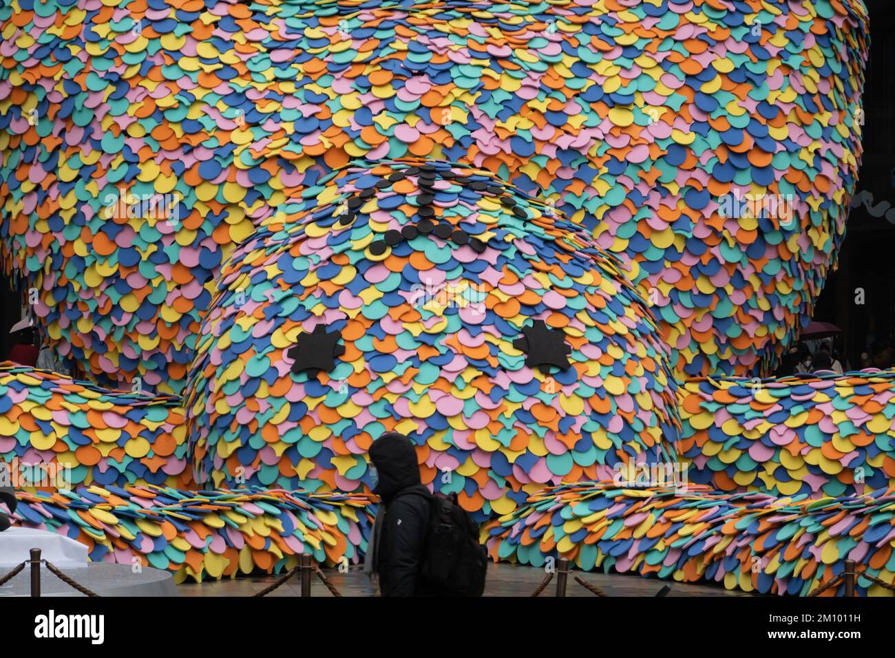 SHANGHAI, CHINA - DECEMBER 9, 2022 - A giant rabbit is seen in front of ...