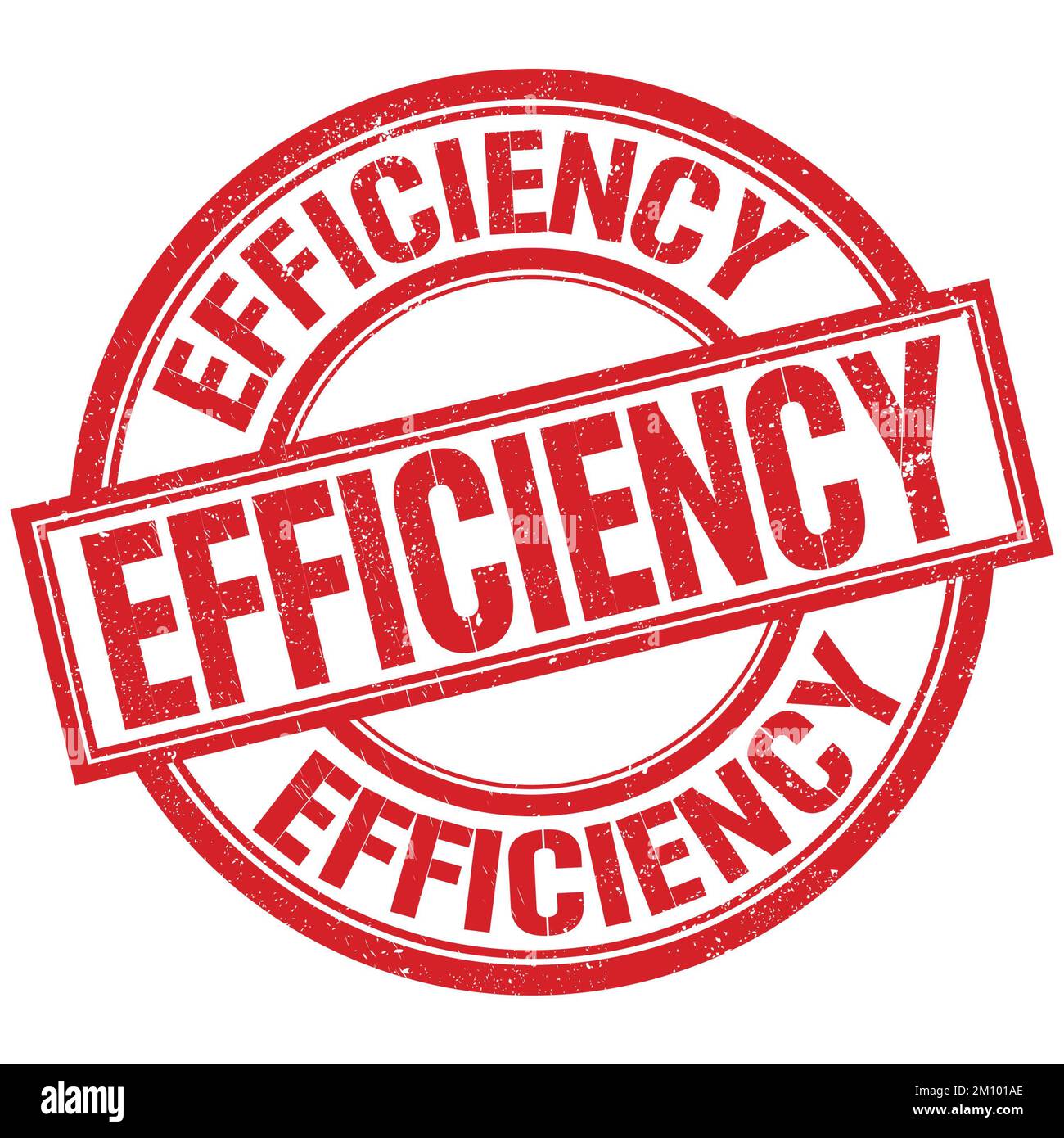 EFFICIENCY text written word on red round stamp sign Stock Photo - Alamy