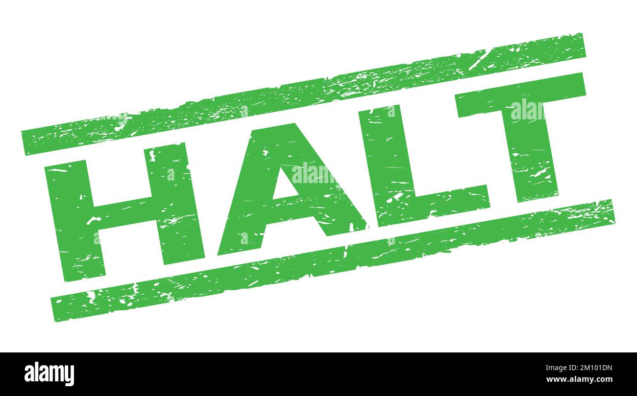 Halt stamp hi-res stock photography and images - Alamy