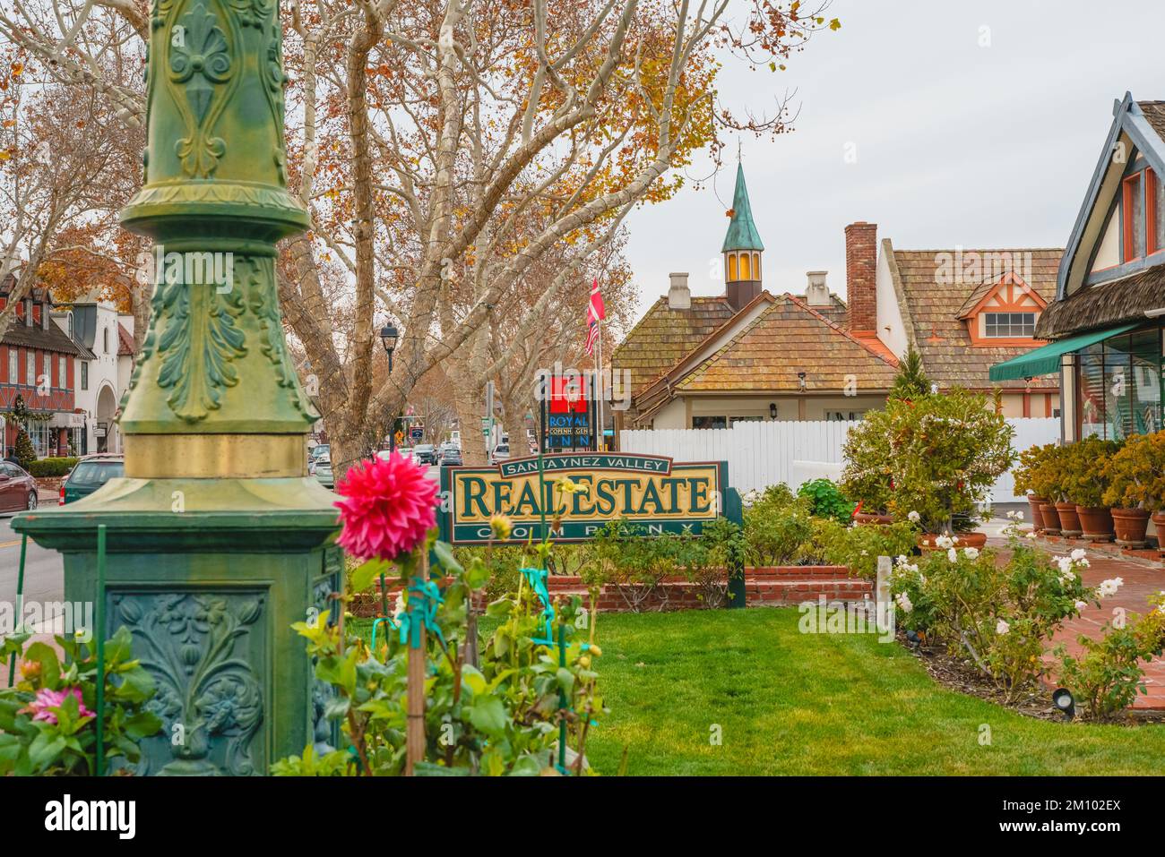 Solvang, California, USA - December 8, 2022 Christmas in Solvang ...