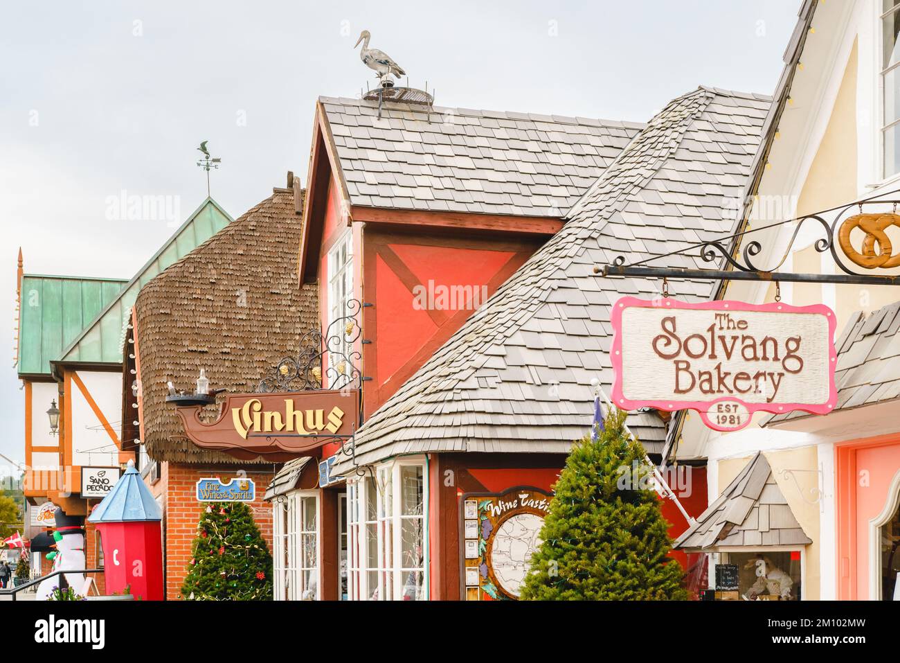 Solvang, California, USA - December 8, 2022 The Solvang Bakery on Main ...