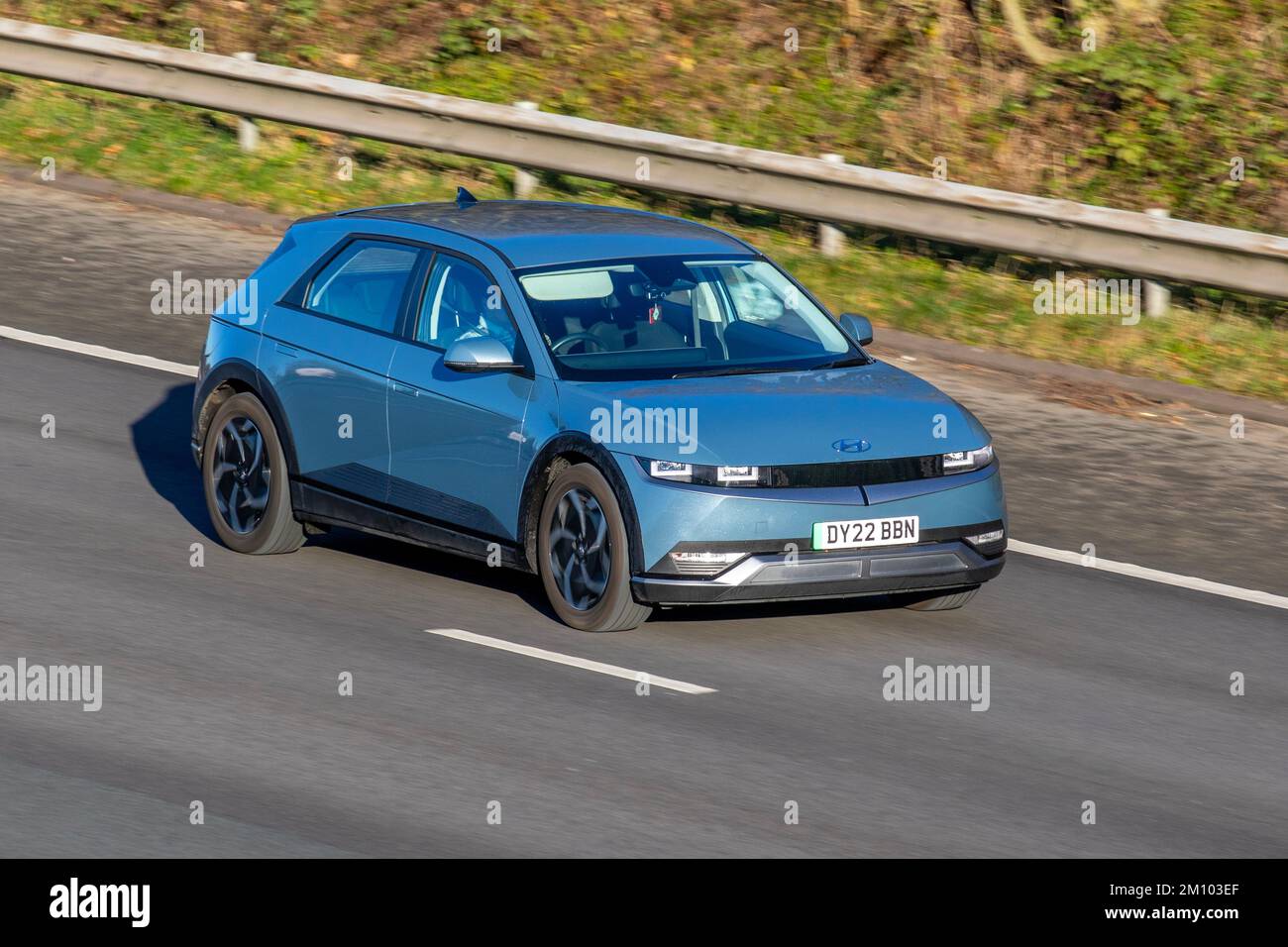 2022 Blue HYUNDAI IONIQ 5 SE CONNECT EV Electricity; travelling on the ...