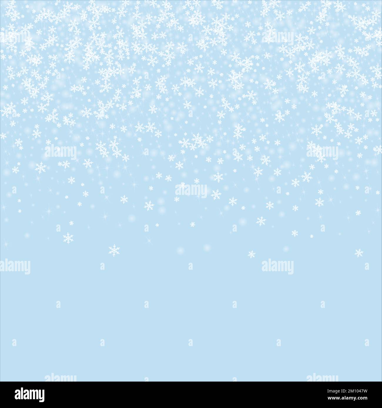 Snowfall overlay christmas background. Subtle flying snow flakes and ...