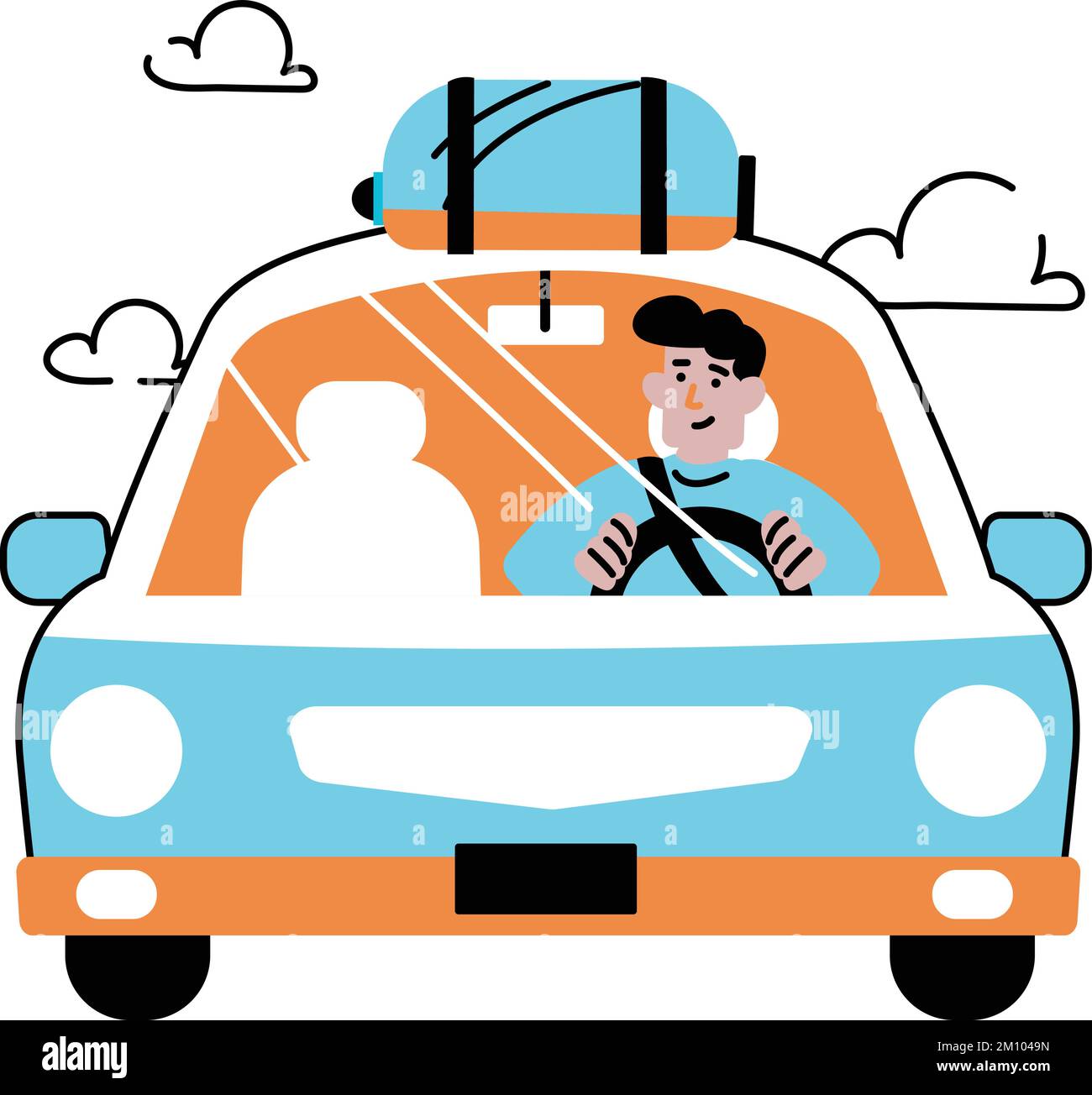 Traveling car on vacation Stock Vector Images - Alamy
