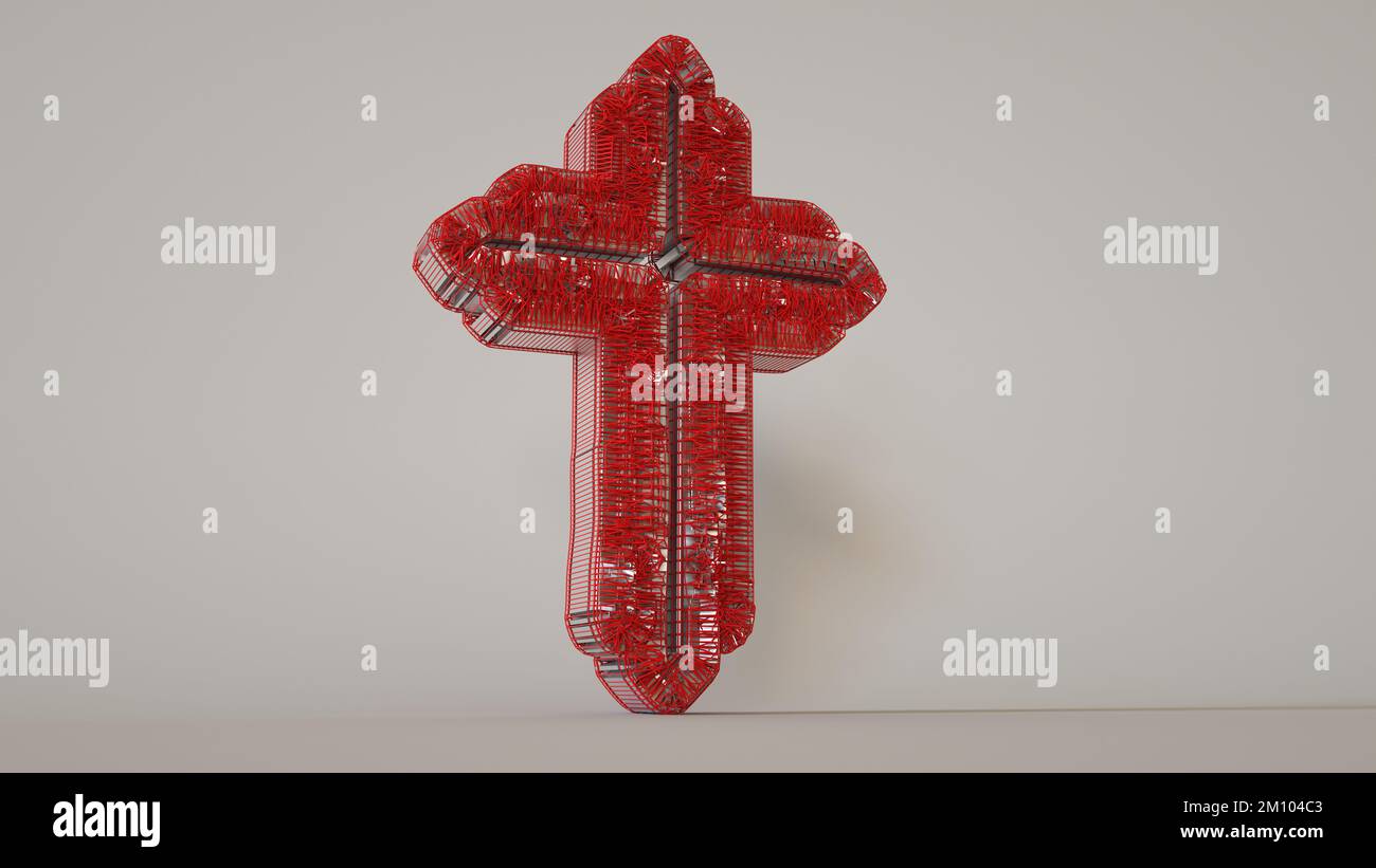 A 3D Illustration of the Christian cross. Artists, Designers, Pattern ...
