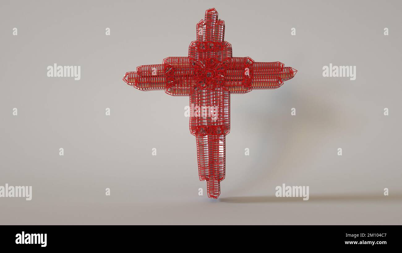 A 3D Illustration of the Christian cross. Artists, Designers, Pattern ...