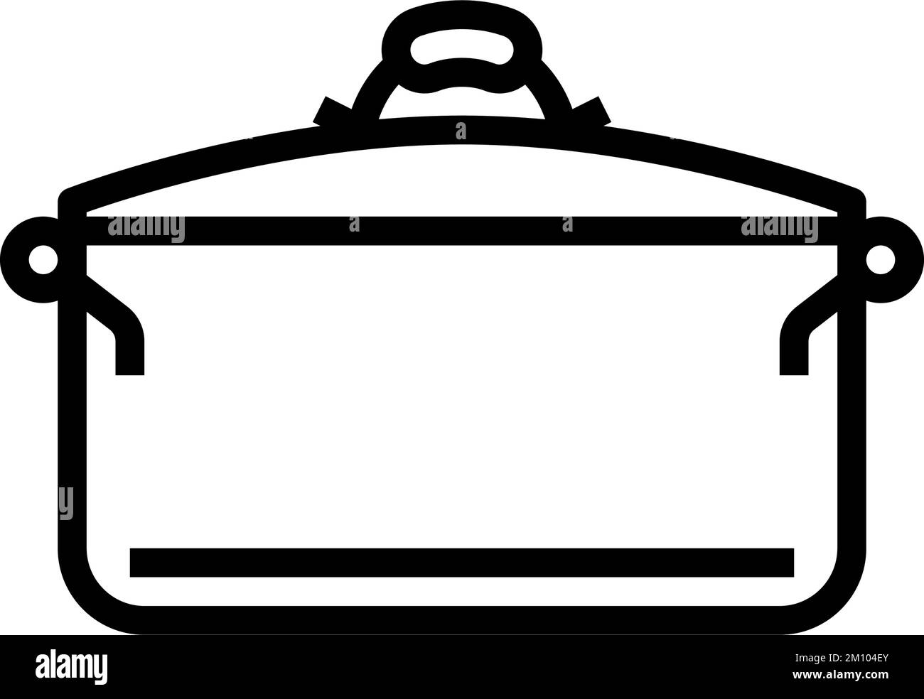 food pot cooking line icon vector illustration Stock Vector Image & Art ...