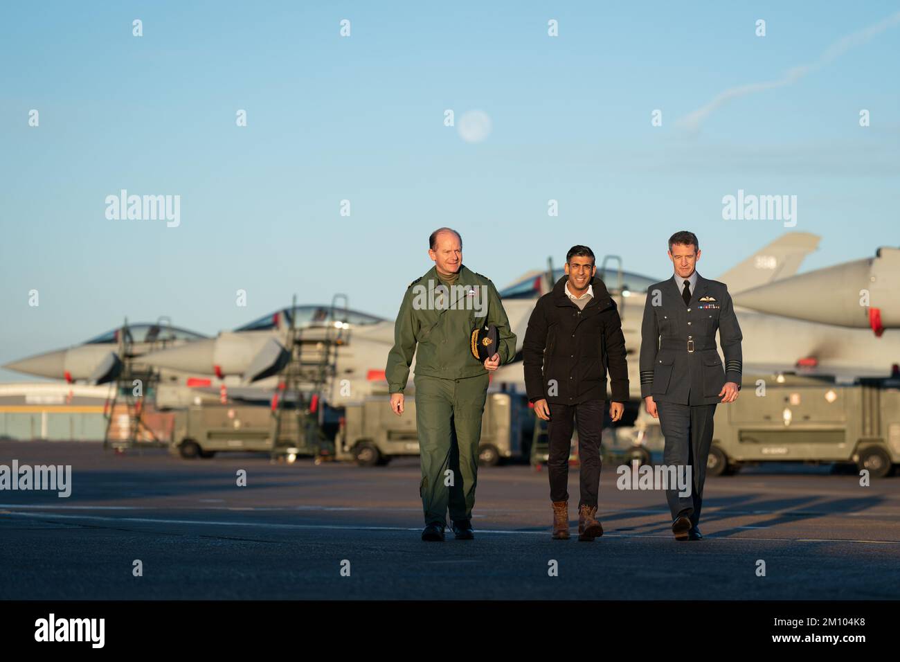 Air Chief Marshal Mike Wigston (left) and Station Commander for RAF ...