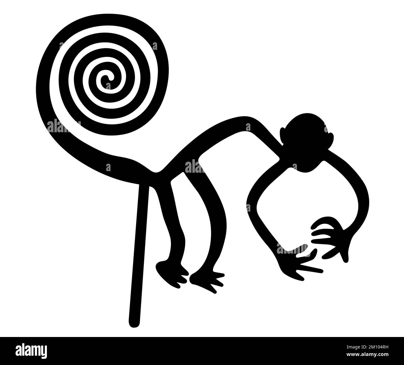Geoglyph of the Monkey, The Nazca Lines, Nazca Desert, Peru Stock Photo ...