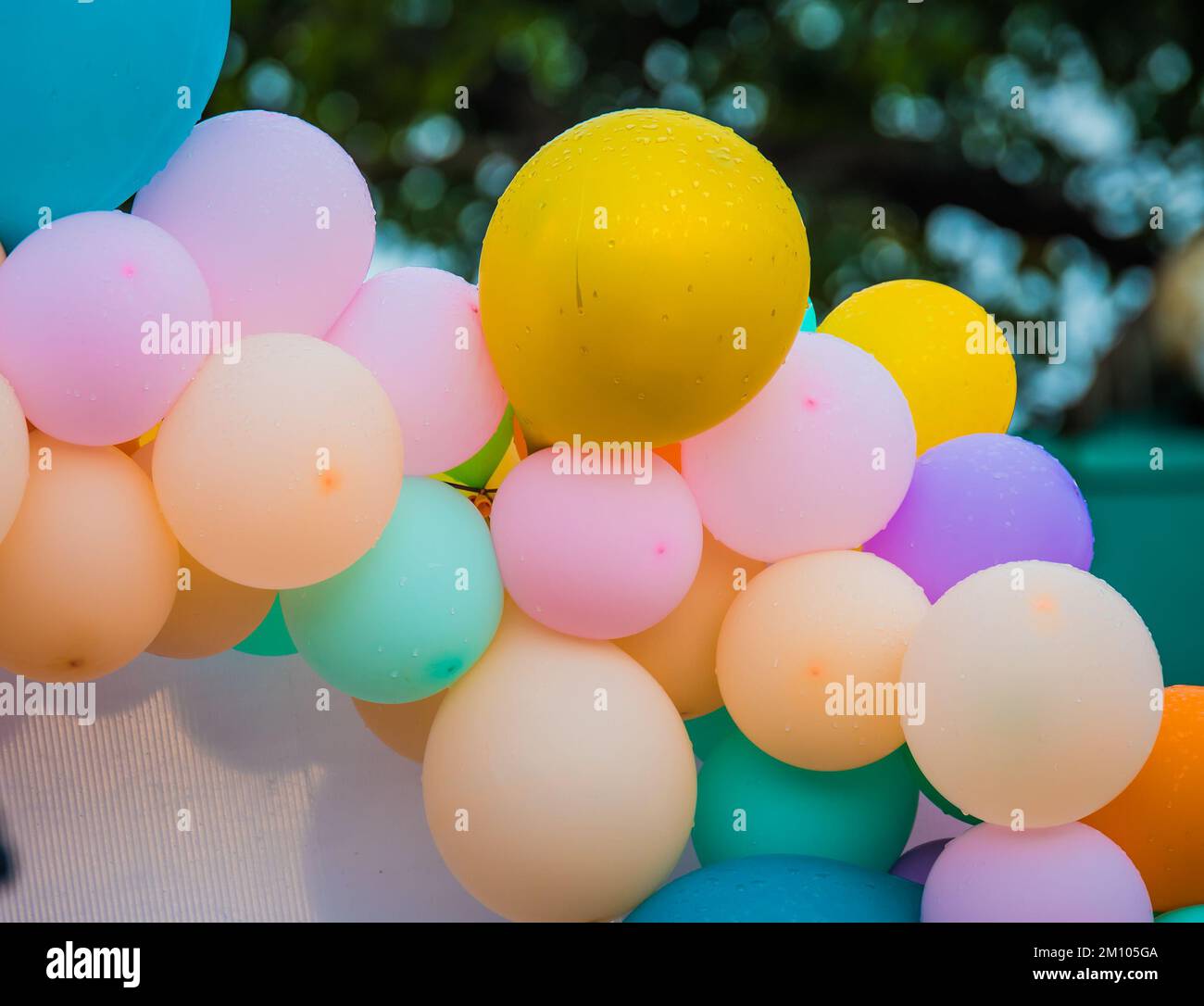 Balloons of many colours various shape and size Stock Photo - Alamy