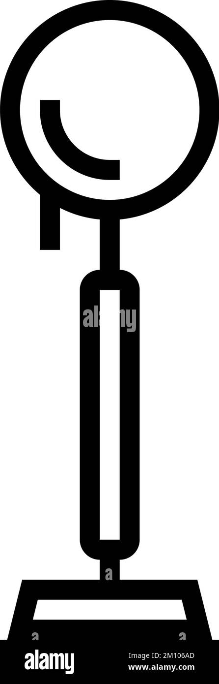 style table lamp line icon vector illustration Stock Vector Image & Art ...