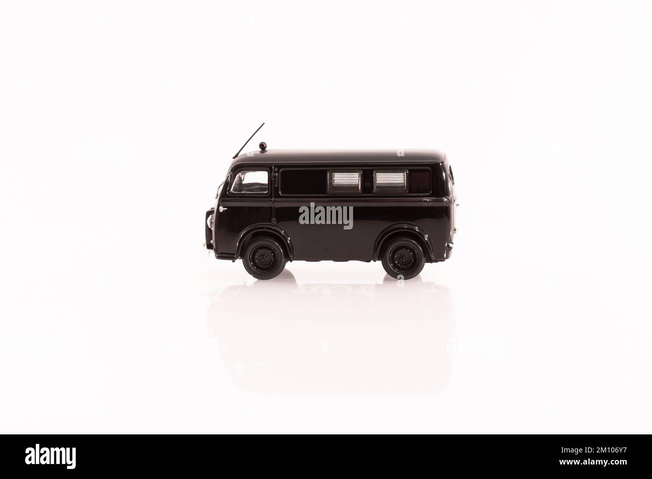 Miniature vehicle of type old metal van Stock Photo - Alamy