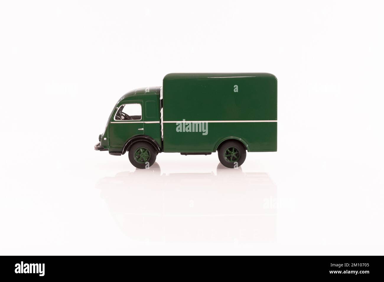 Miniature vehicle of type old metal van Stock Photo - Alamy