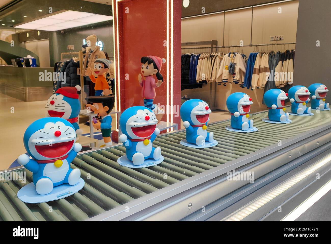 The main characters of Japanese manga and animated series Doraemon ...