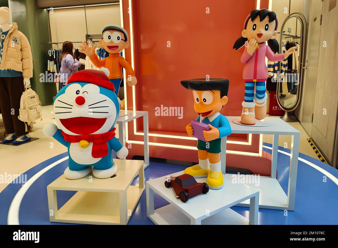 The main characters of Japanese manga and animated series Doraemon ...