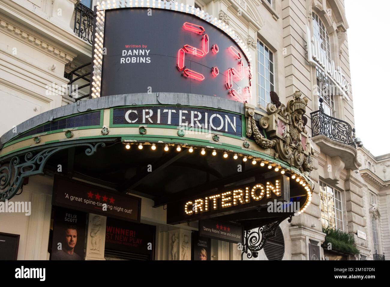 The entrance to the Criterion Theatre on Piccadilly Circus in London's ...