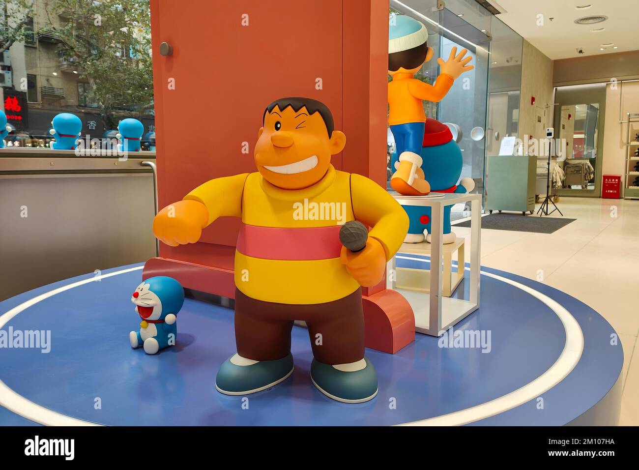 The main characters of Japanese manga and animated series Doraemon ...
