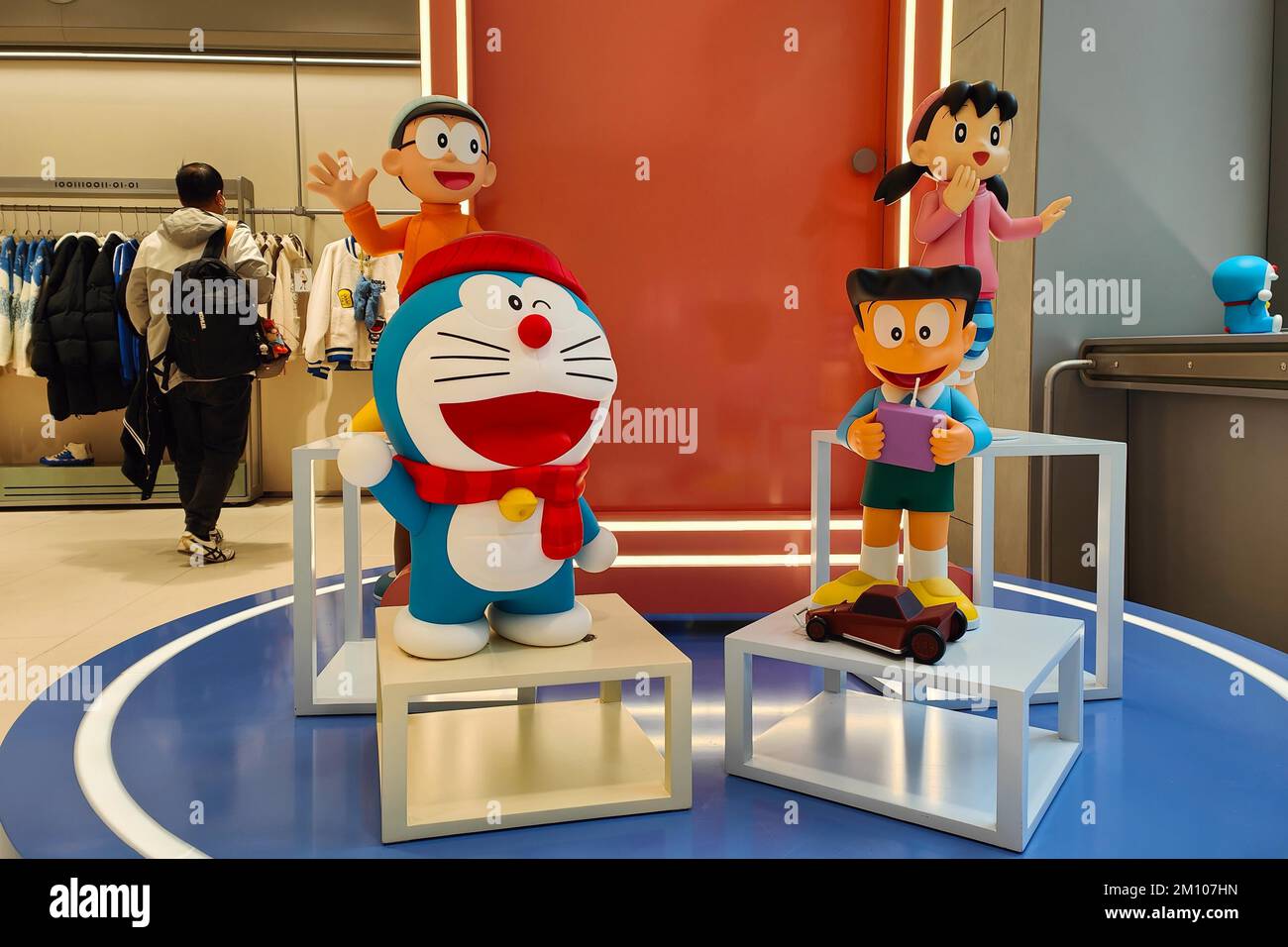 The main characters of Japanese manga and animated series Doraemon ...