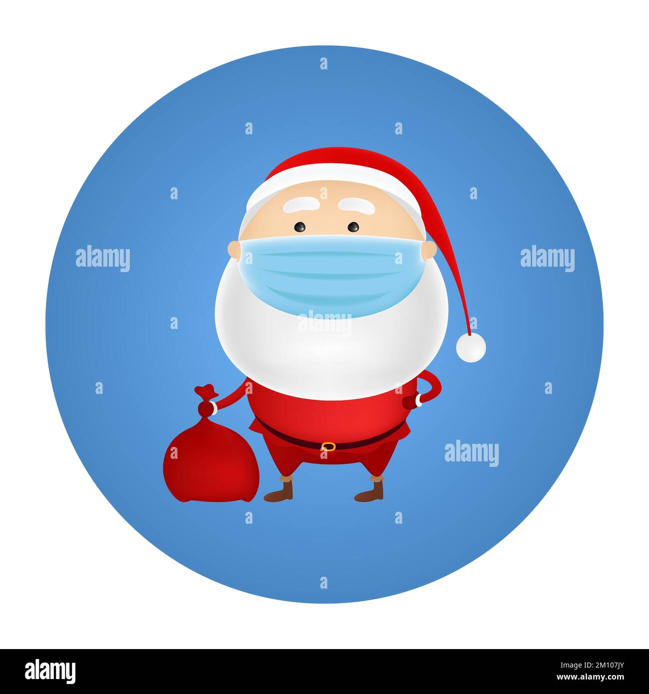 Santa mask Cut Out Stock Images & Pictures - Alamy