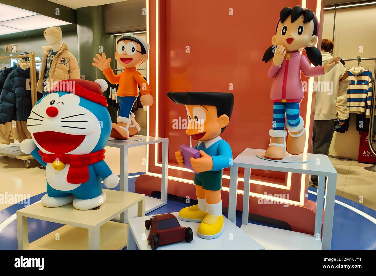 The main characters of Japanese manga and animated series Doraemon ...